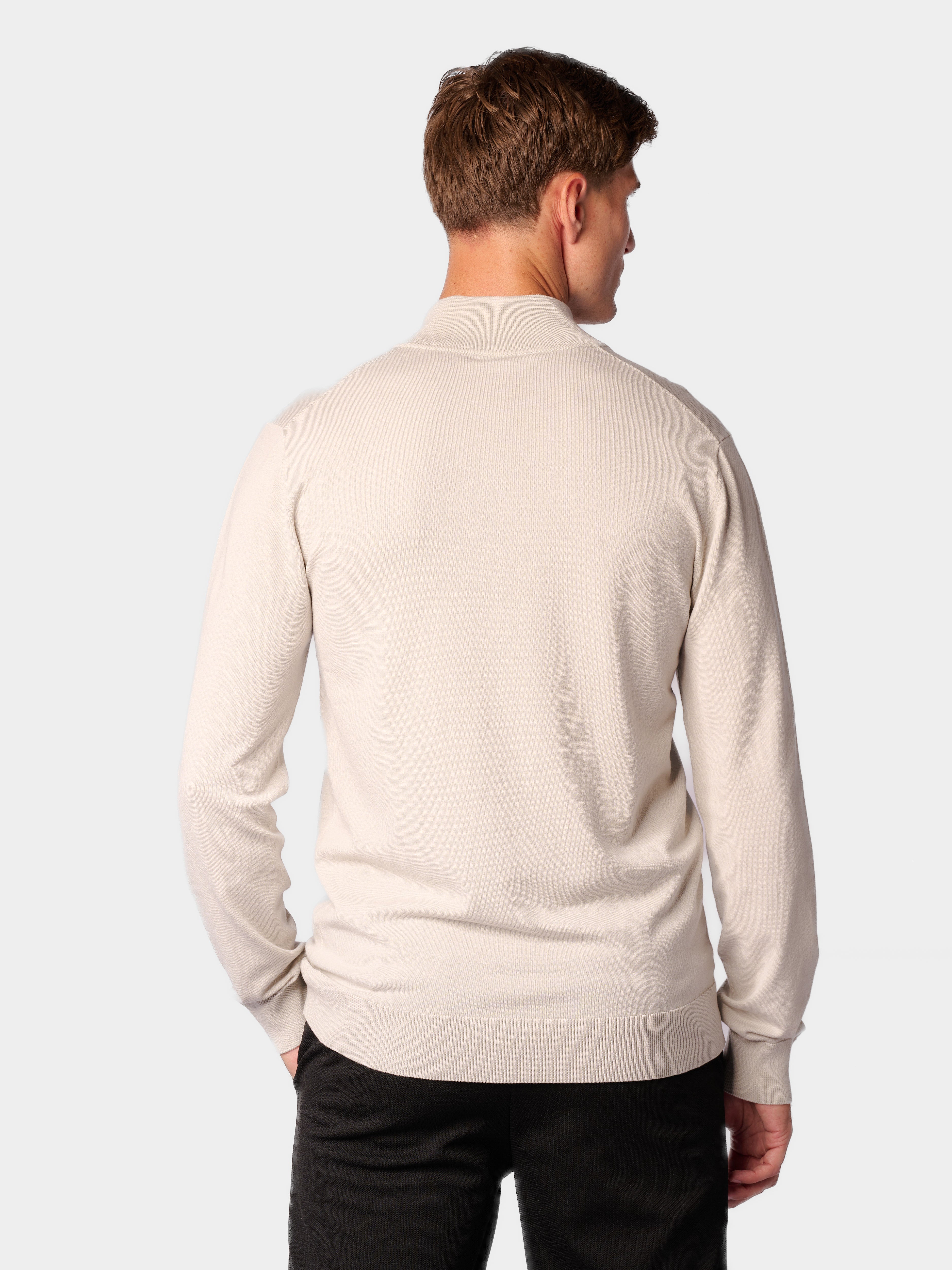 Axel Half Zip Sweater - Light Grey Axel Half Zip Sweater - Light Grey